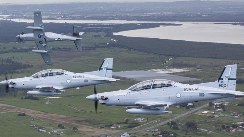 PC-21 flypast over RAAF Base Wagga | Air Force