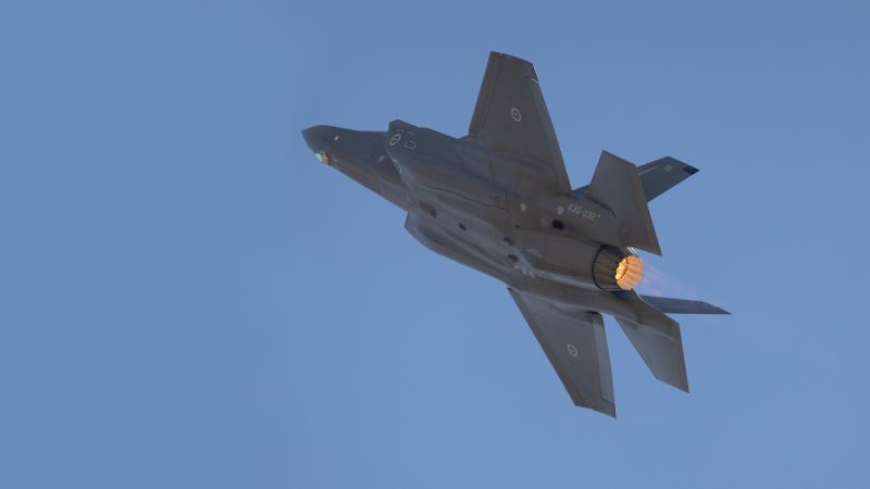 F-35A Lightning II aircraft conducts handling display for the Darwin ...