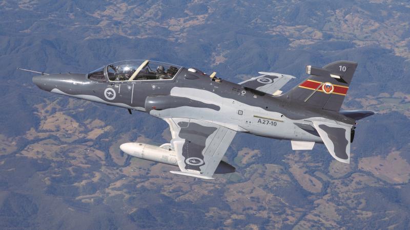 Maiden test flight of the RAAF’s Hawk 127 at RAAF Base Williamtown ...